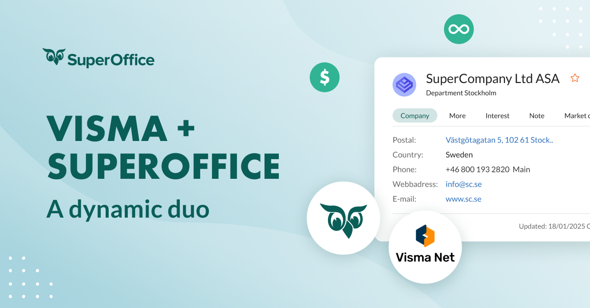 CRM for Visma ERP by SuperOffice